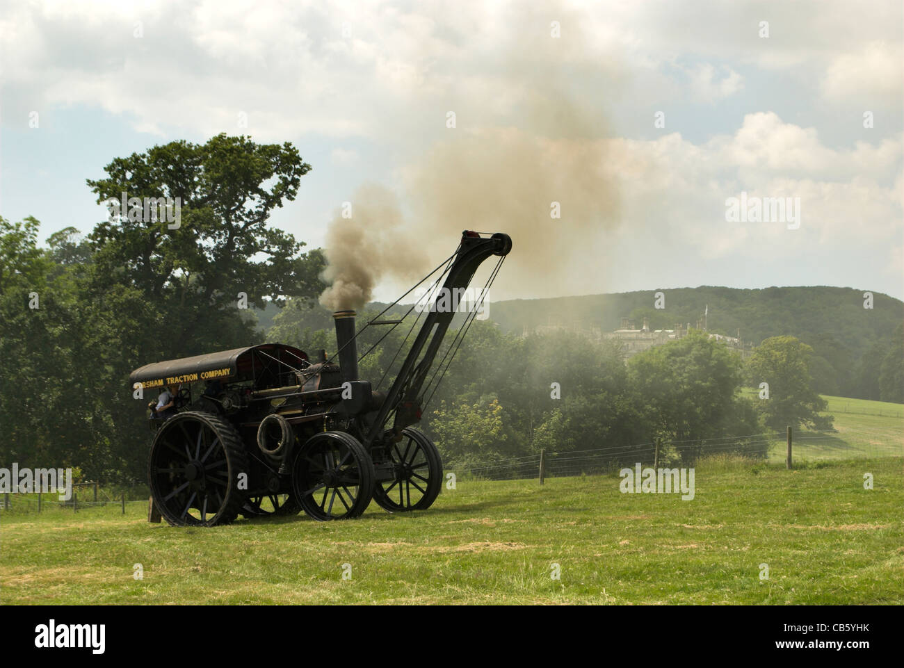 A Fowler 8nhp B5 Road Locomotive Crane Engine, built 1901 and pictured ...