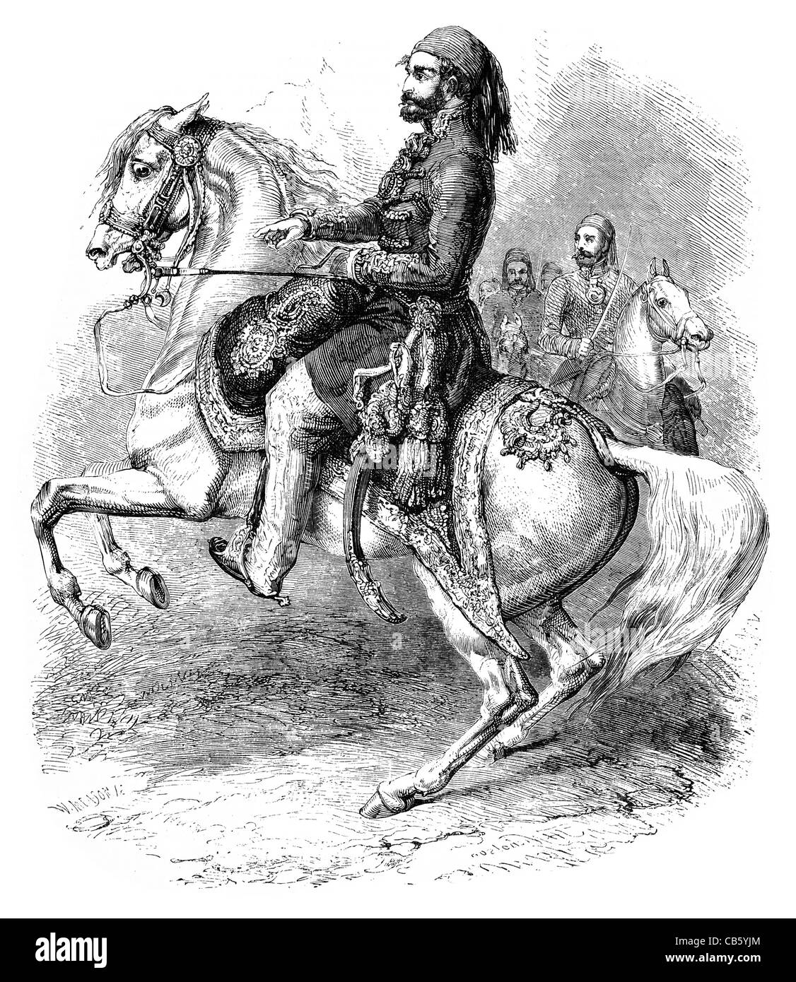 Omar Pasha Latas Ottoman general governor Empire Crimean War Stock ...