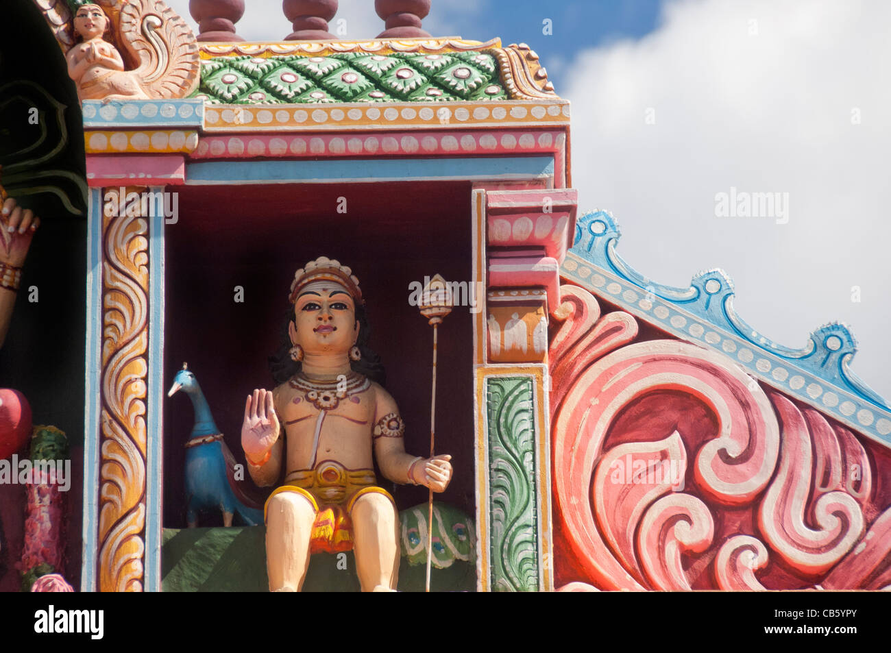 Island of Mauritius, Port Louis. Indian temple, detail Stock Photo - Alamy