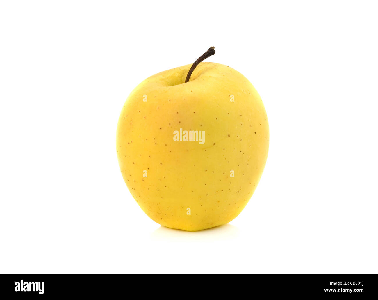 Yellow apple isolated on Cut Out Stock Images & Pictures - Alamy