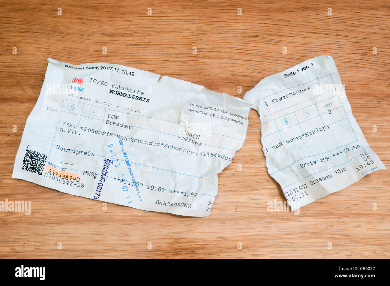 Torn up ticket hi-res stock photography and images - Alamy