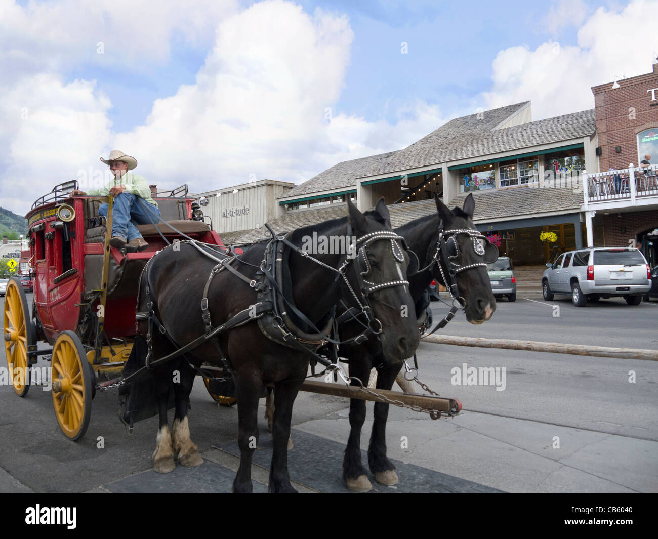 Stagecoach in snow hi-res stock photography and images - Alamy