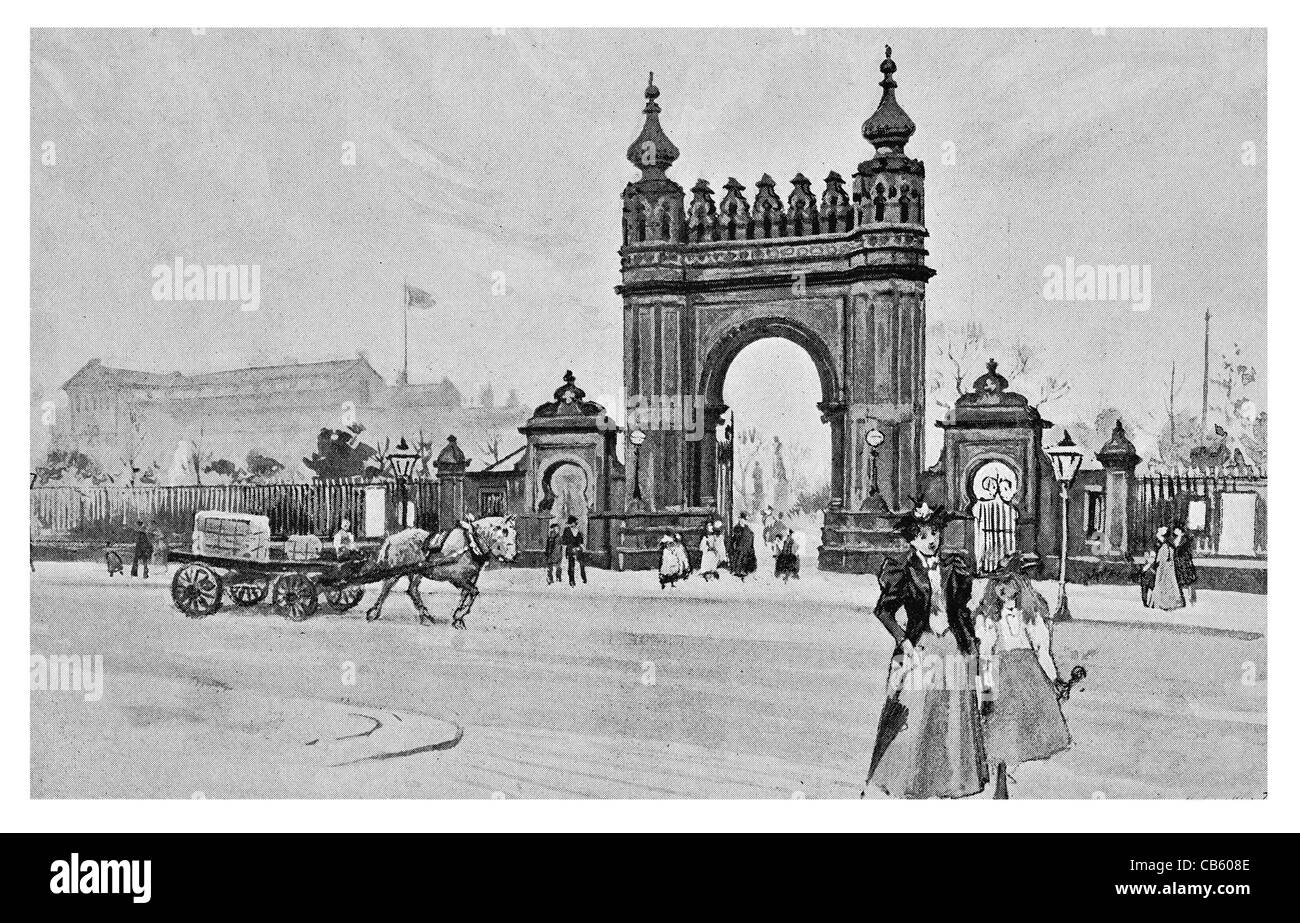 Victoria Gates Peel Park public urban Salford Greater Manchester Gate ...
