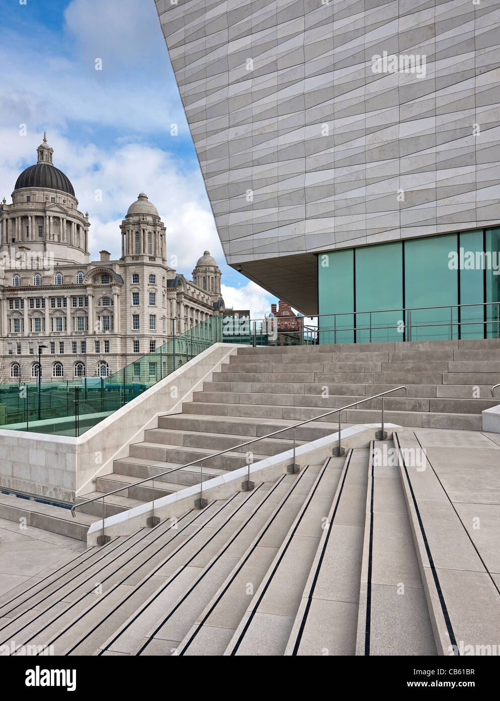 Detail of New Museum of Liverpool on Liverpool's historic waterfront ...