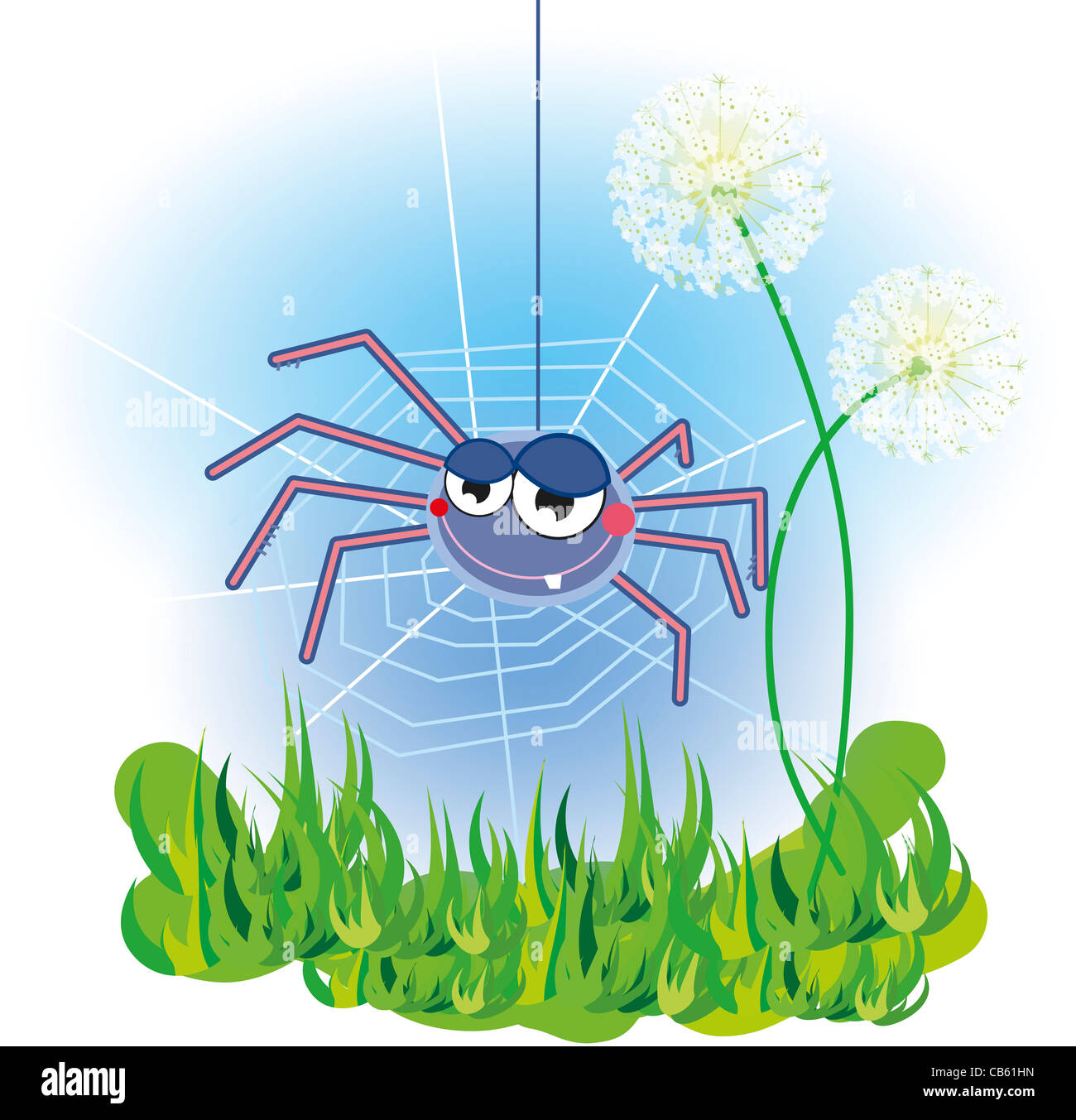 Spider animals cartoon illustration hi-res stock photography and images ...