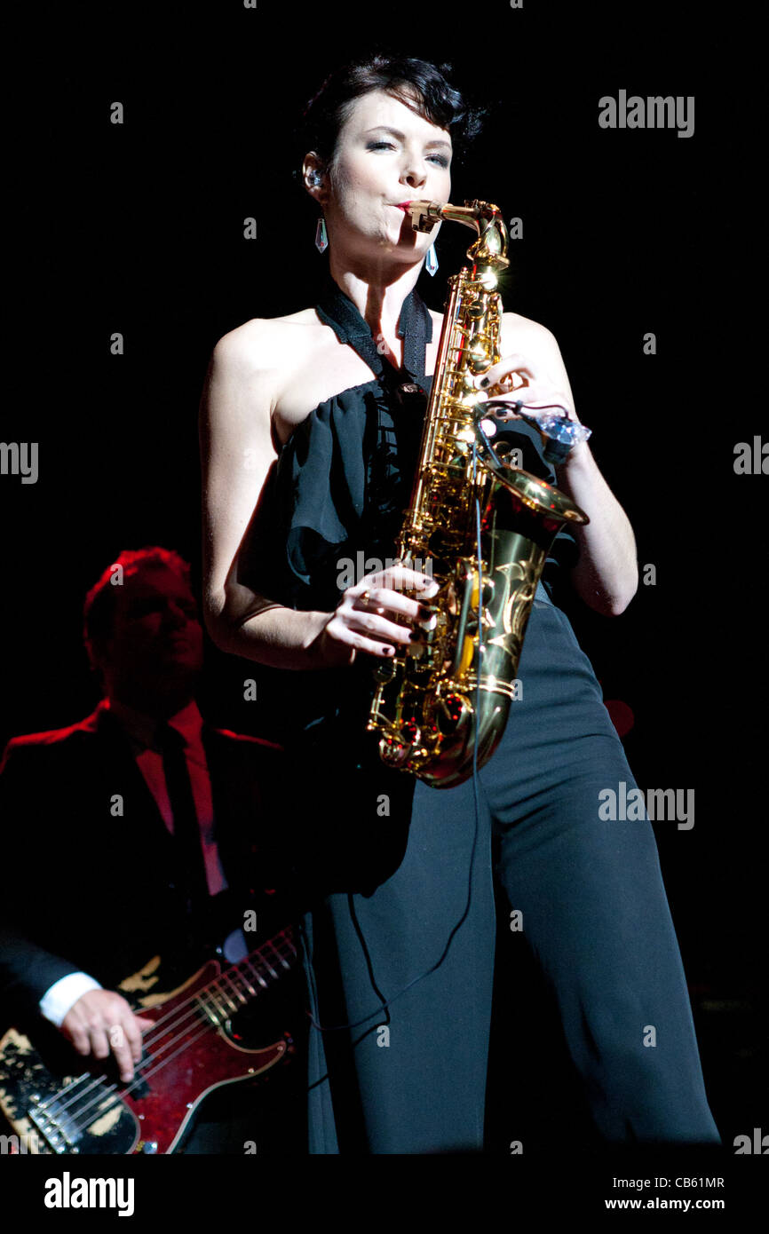 Bryan Ferry and his Band on stage at the Millenaris 2011 in Hungary ...