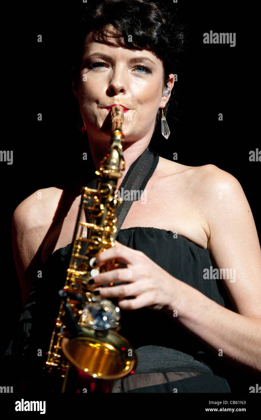 Bryan Ferry and his Band on stage at the Millenaris 2011 in Hungary ...