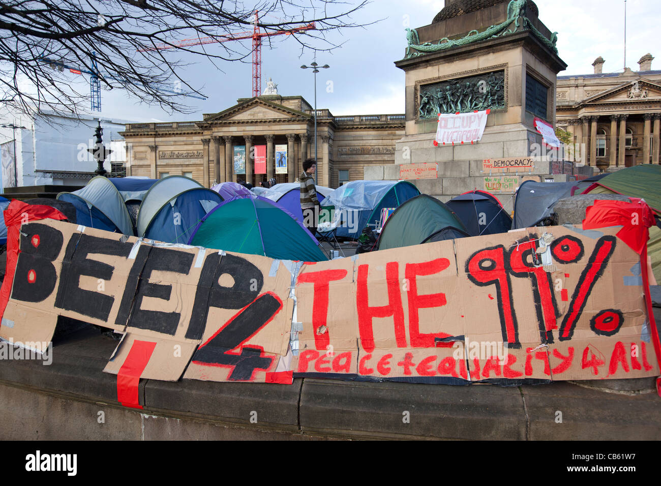 Occupy Liverpool demonstration Stock Photo - Alamy