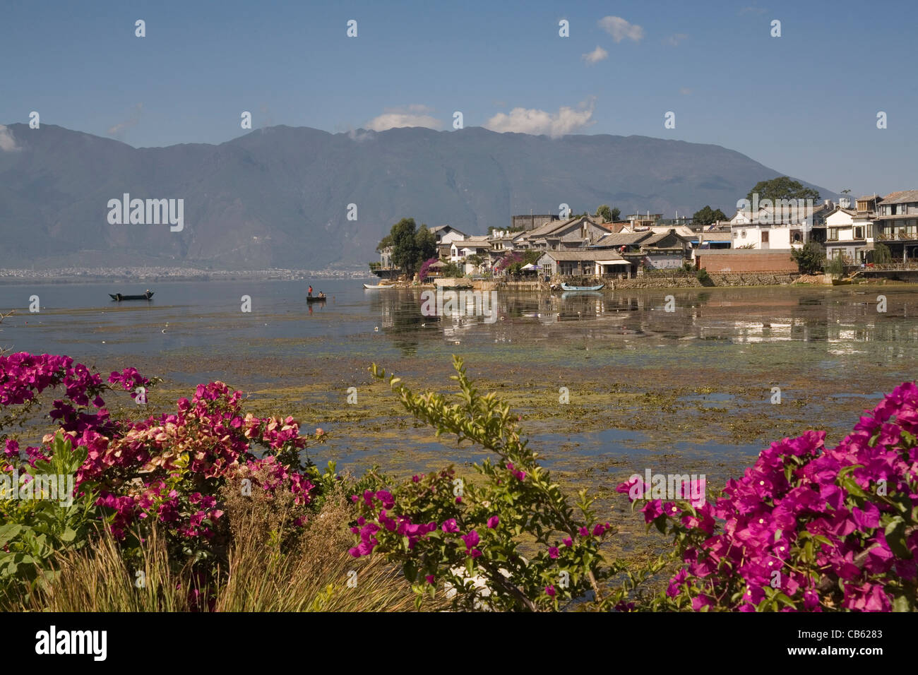China Yunnan Dali Erhai lake, view from east shore Stock Photo - Alamy