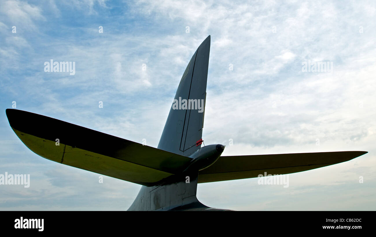 tail wings of Hawker Hunter aircraft Stock Photo - Alamy