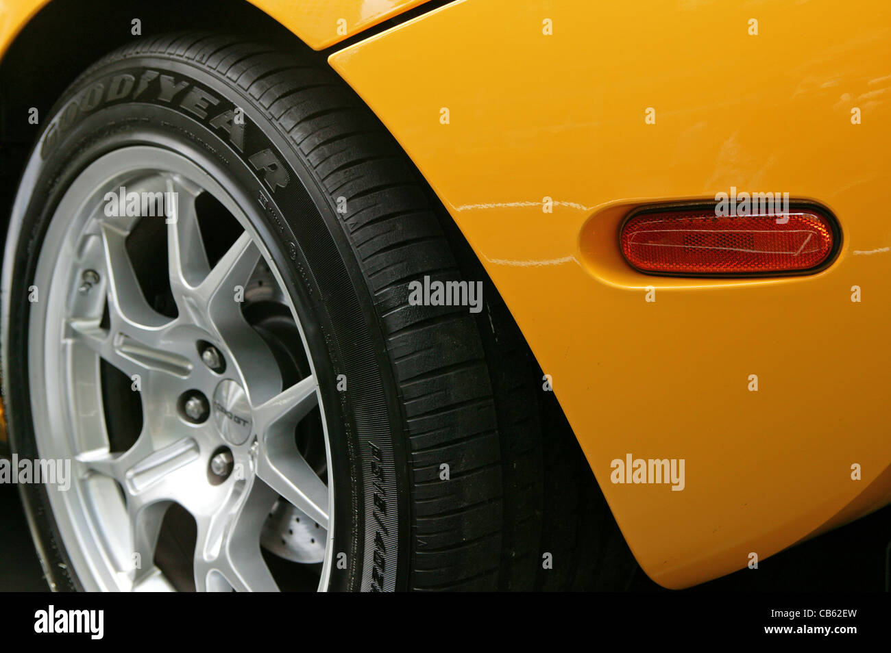 GT40 rear alloy wheel and tyre Stock Photo - Alamy
