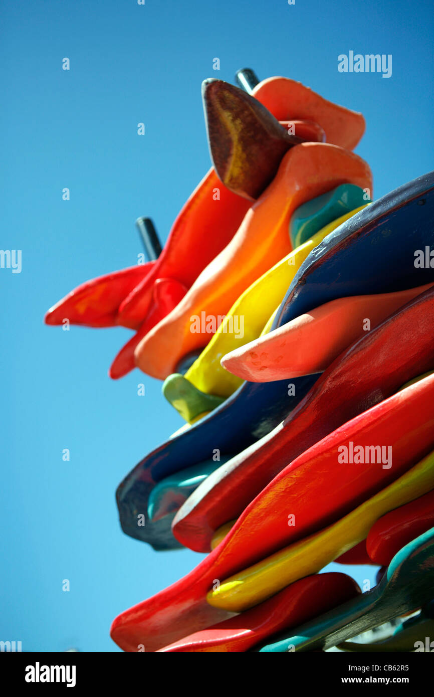 Colourful sculpture in Paris, France Stock Photo - Alamy