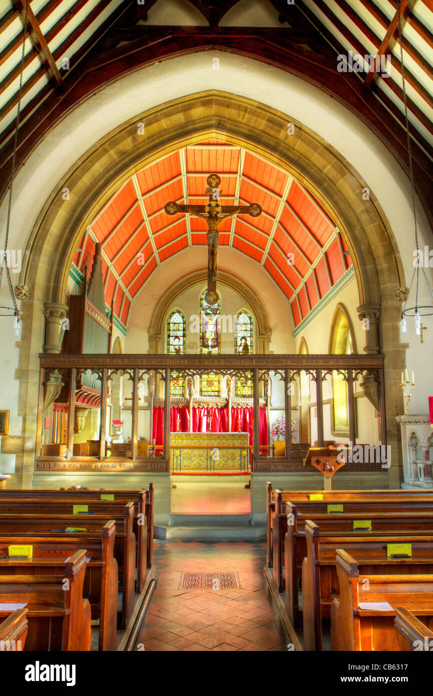 Holy Cross church, Swainby Stock Photo - Alamy