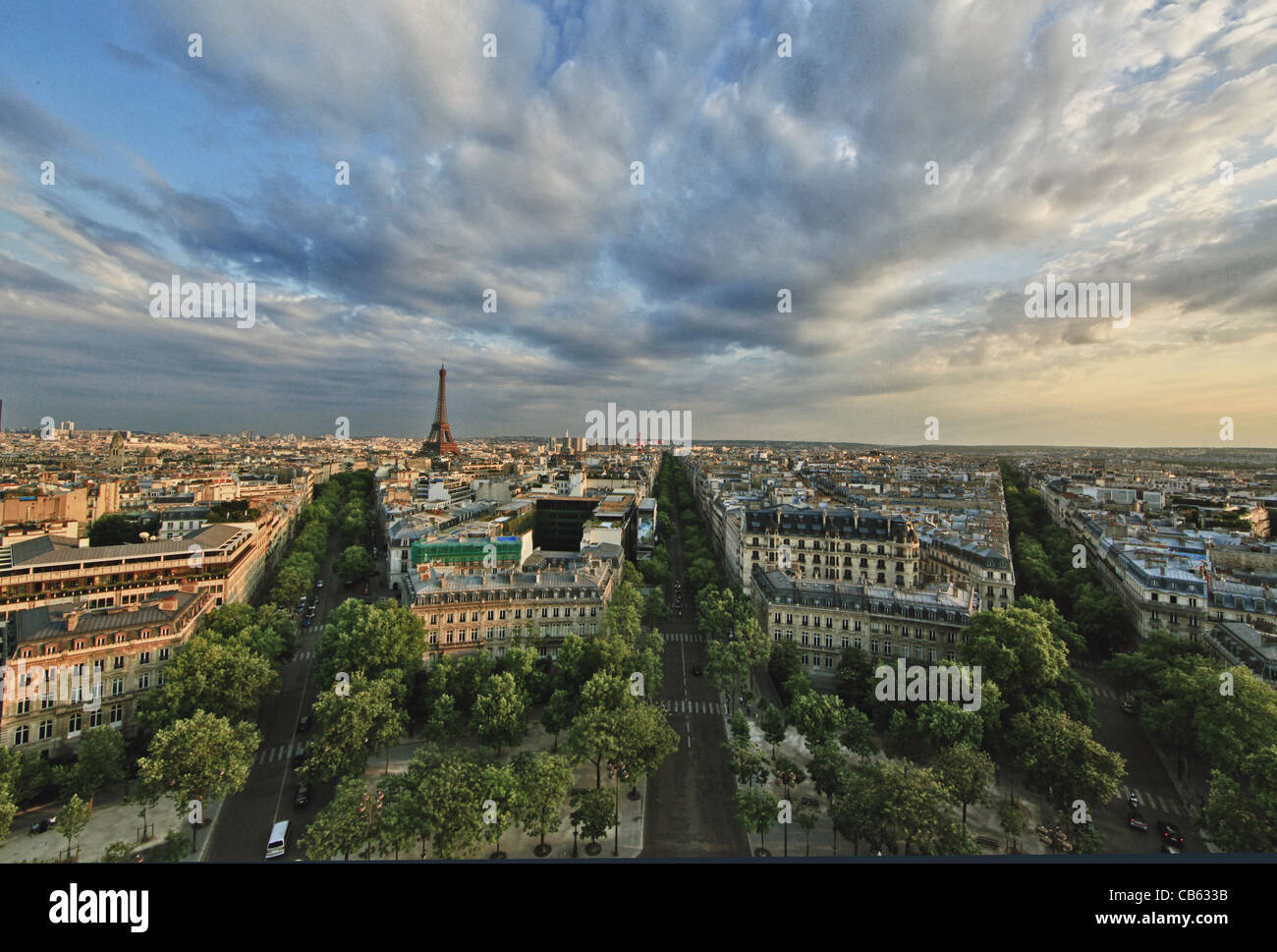 Aerial view of Paris, France Stock Photo - Alamy