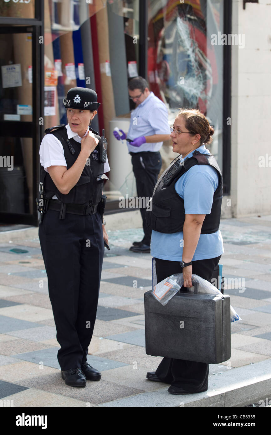 Aftermath of the summer riots and looting across London this August ...