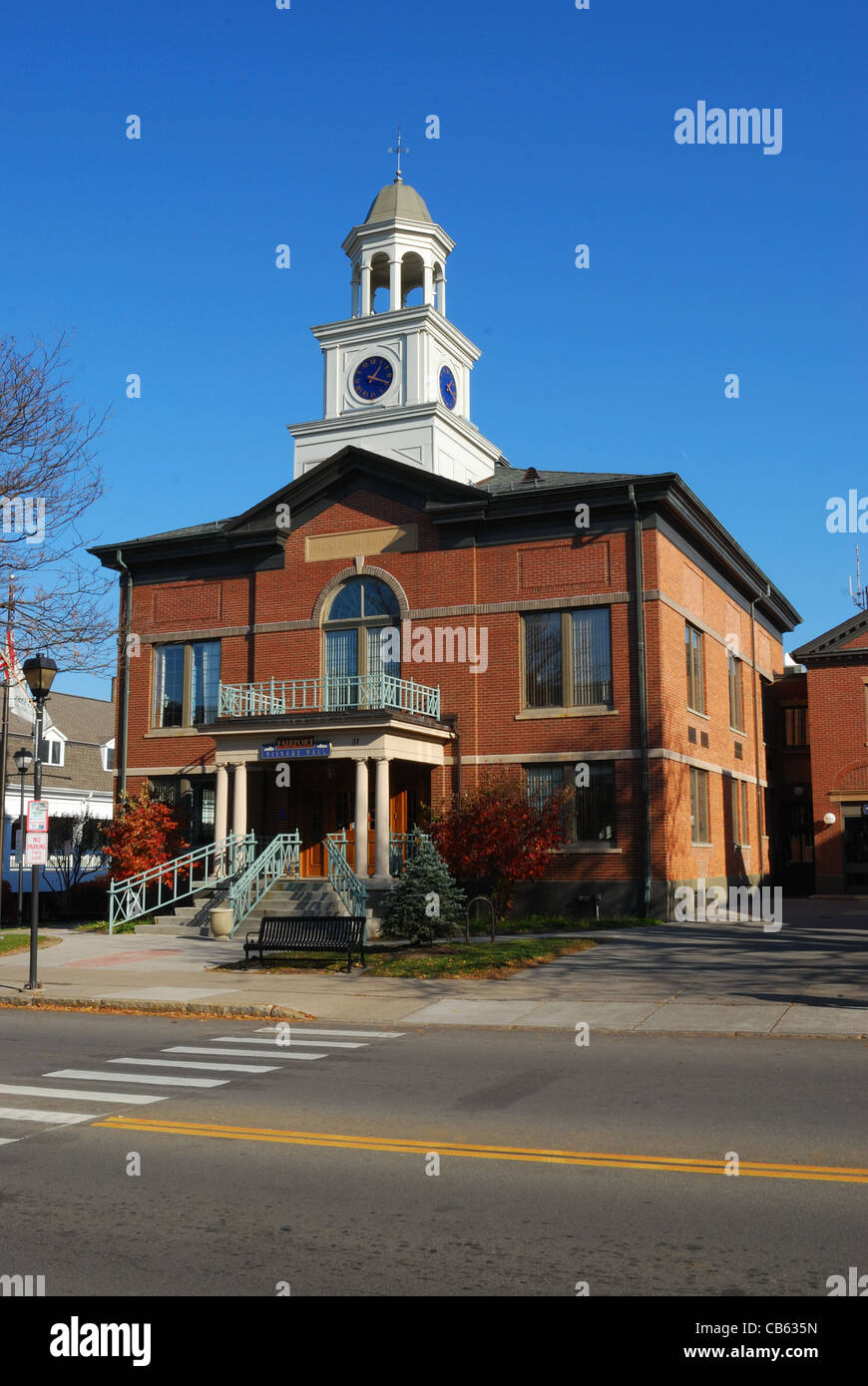 Small town government administration building Stock Photo - Alamy