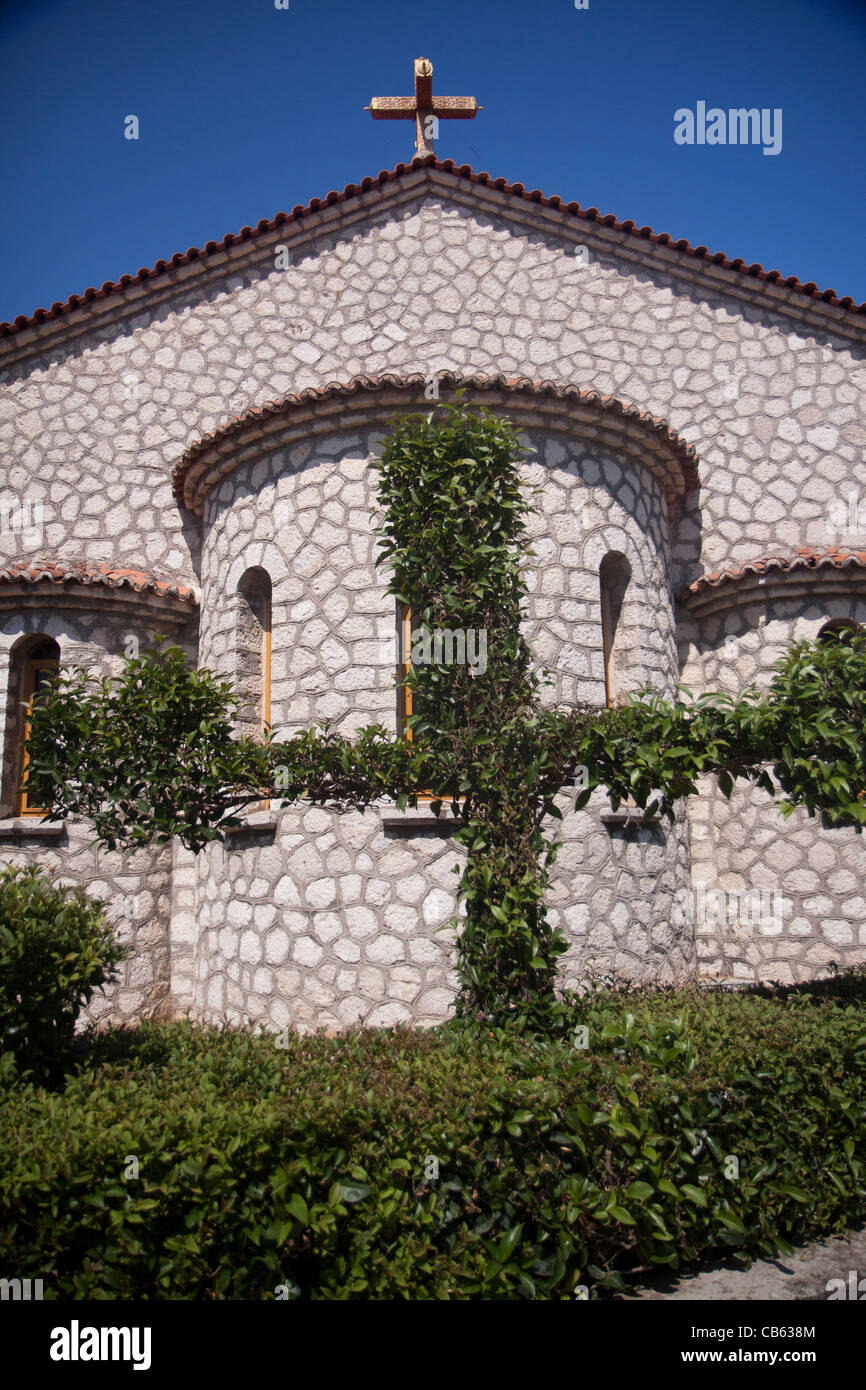 Perdika Church Greece Stock Photo - Alamy