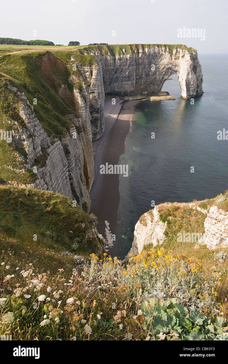Elk196-1275v France, Normandy, Etretat, town where Monet painted ...