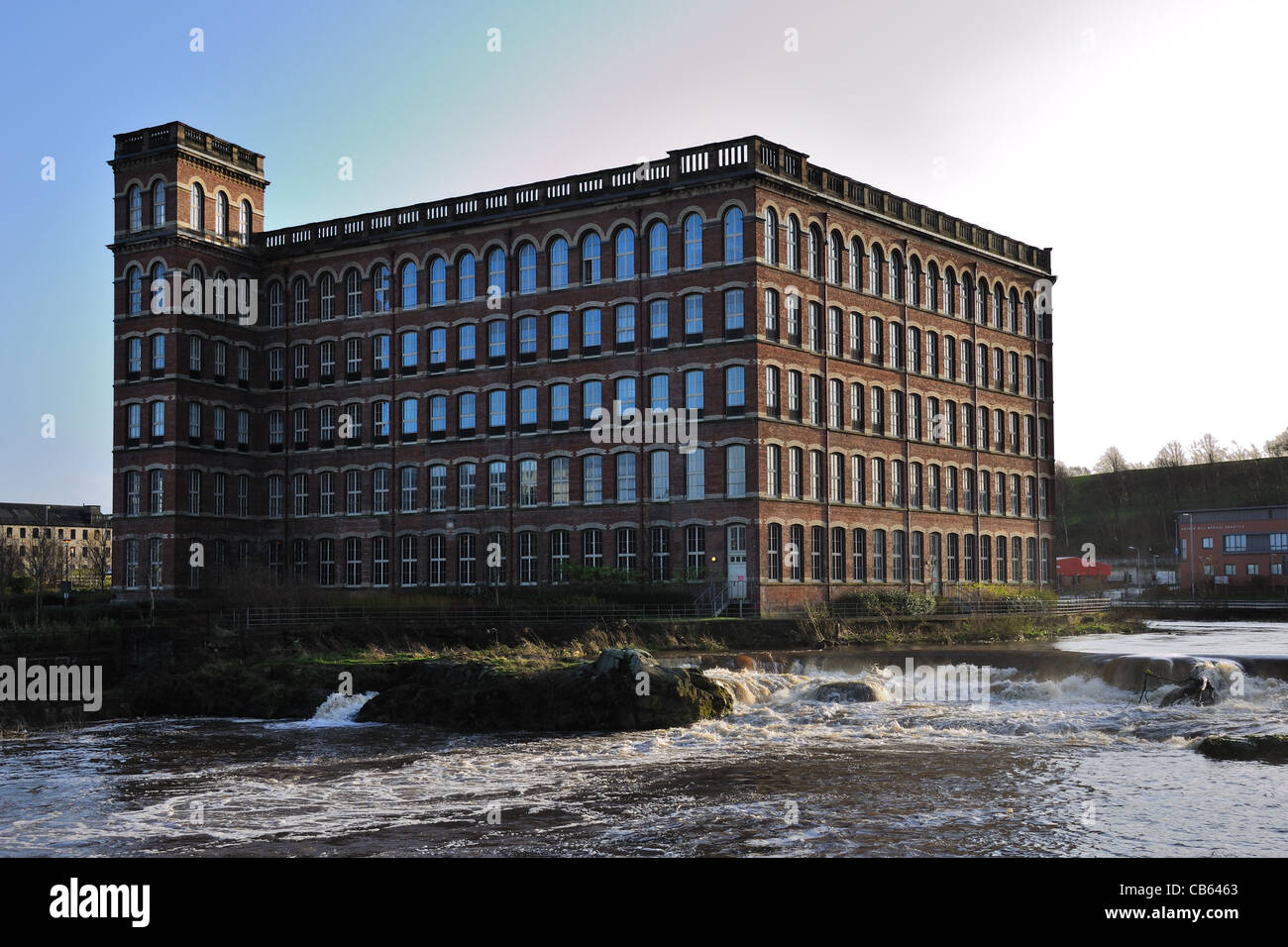 The Coats thread mill building in Paisley Stock Photo - Alamy