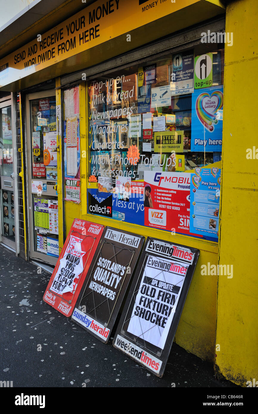 General store in Shawlands, Glasgow Stock Photo - Alamy