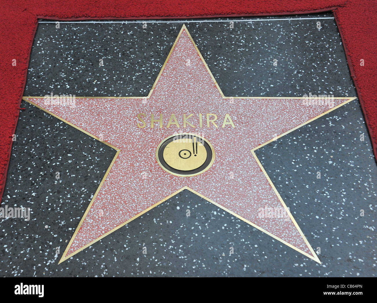 Columbian singer Shakira on Hollywood Boulevard where she was honored ...