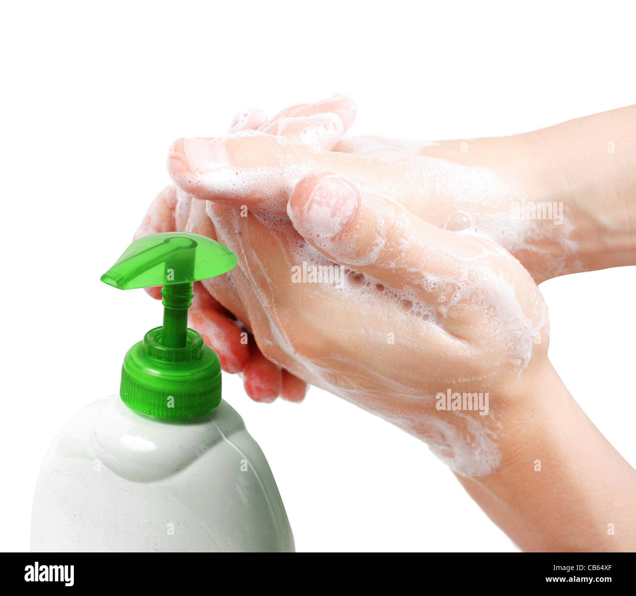 Washing hands soap bottle hi-res stock photography and images - Alamy