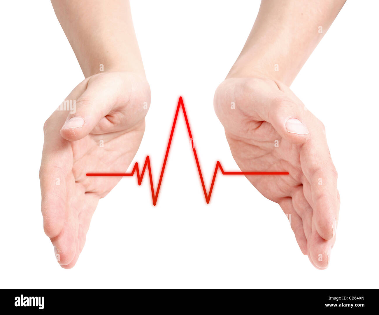 Heartbeat hand drawing hi-res stock photography and images - Alamy