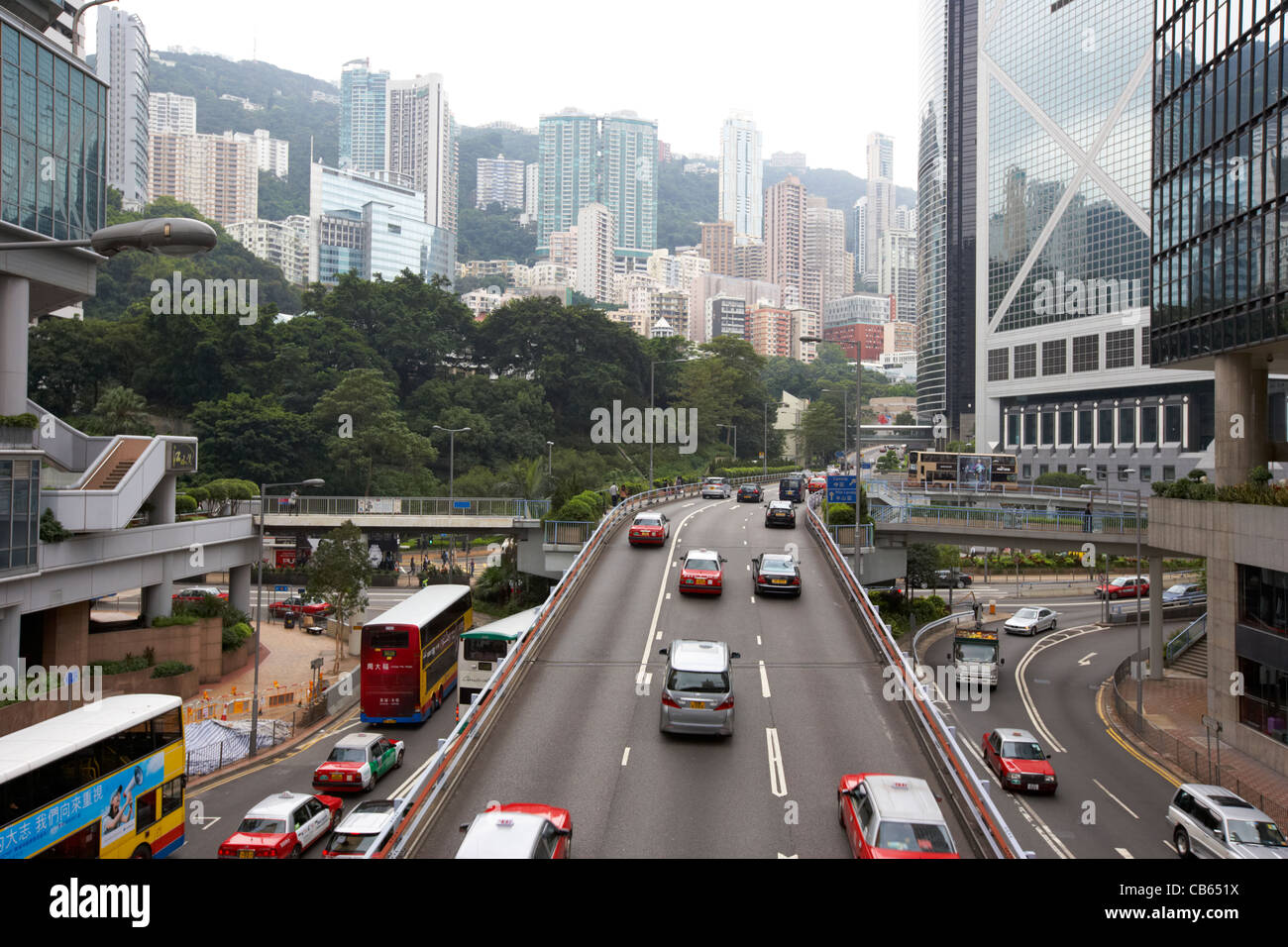 cotton tree drive from admiralty district up through to the mid levels ...