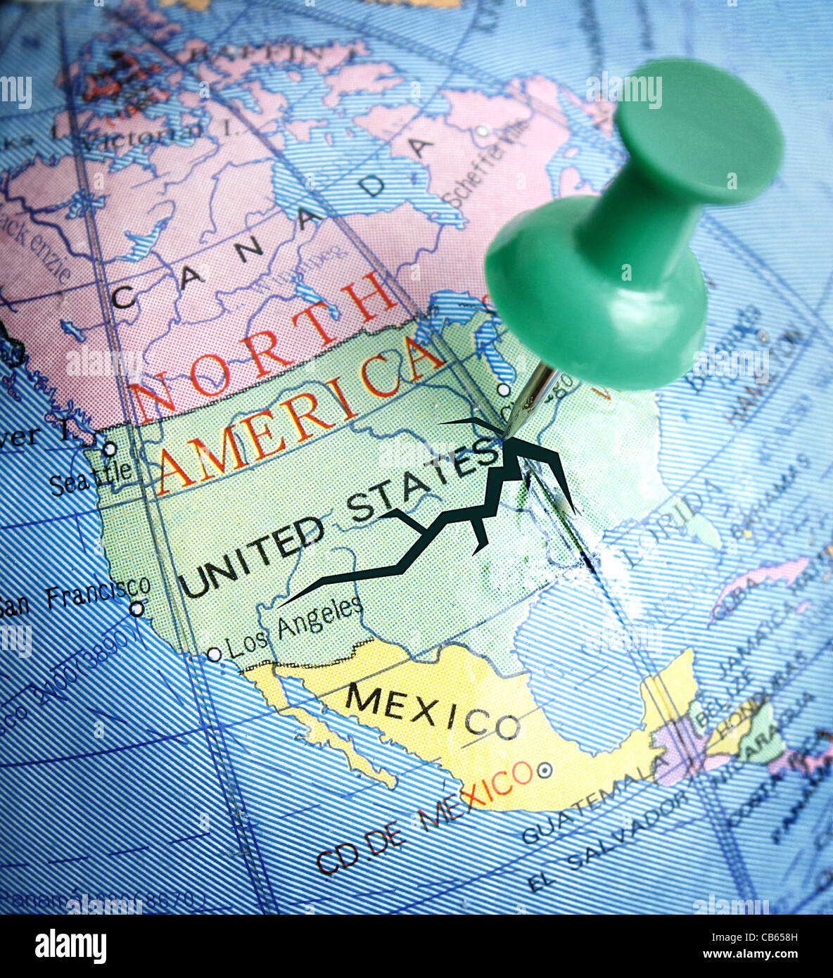 Cracks in US Stock Photo - Alamy