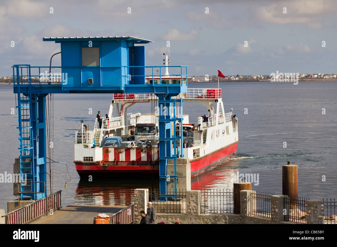 Ferry from El Marsa to Djerba Tunisia Stock Photo - Alamy