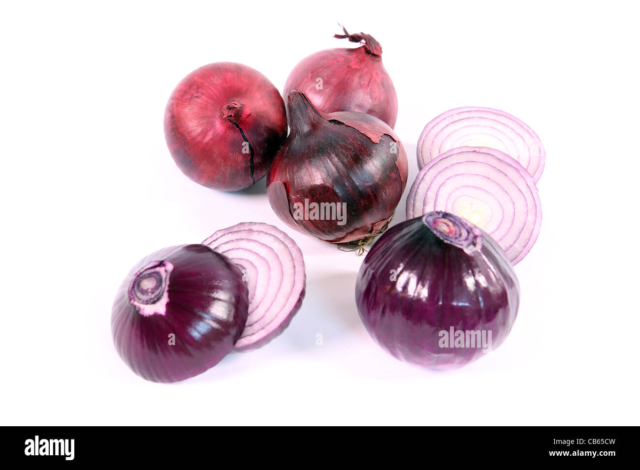 red onion isolated on white background Stock Photo - Alamy