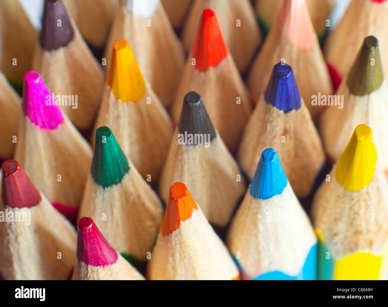 Macro background of the pencil as an element for design. Colored ...