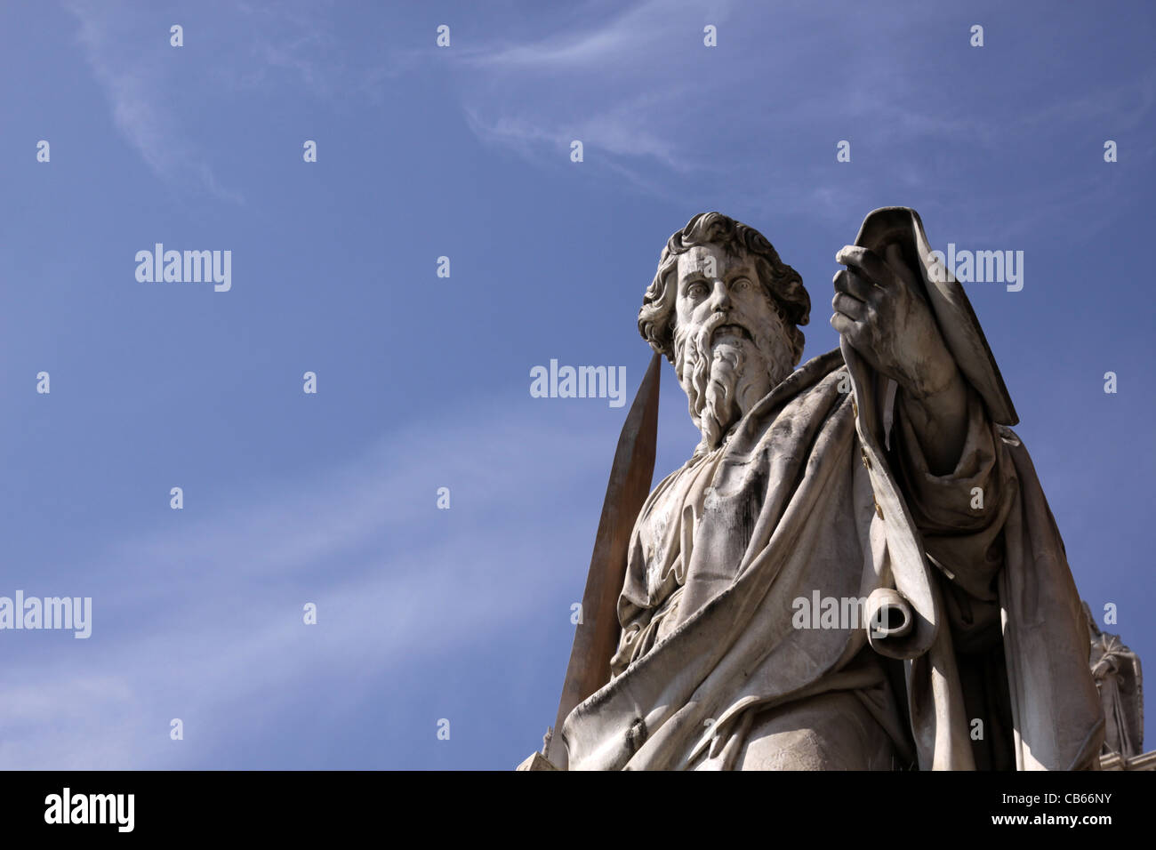 Statue of st paul at the vatican hi-res stock photography and images ...