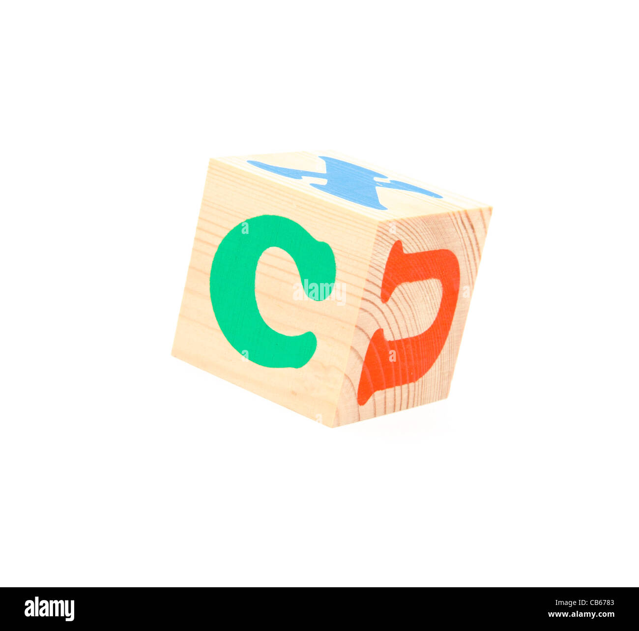 child brick with letter c, isolated on white background Stock Photo - Alamy