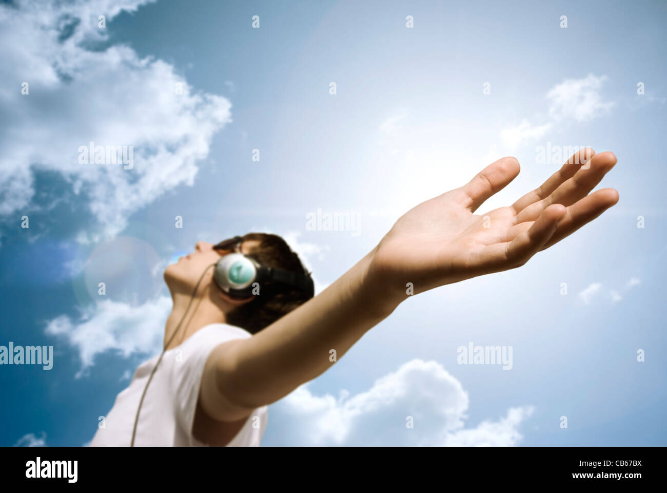 enjoy the music Stock Photo - Alamy