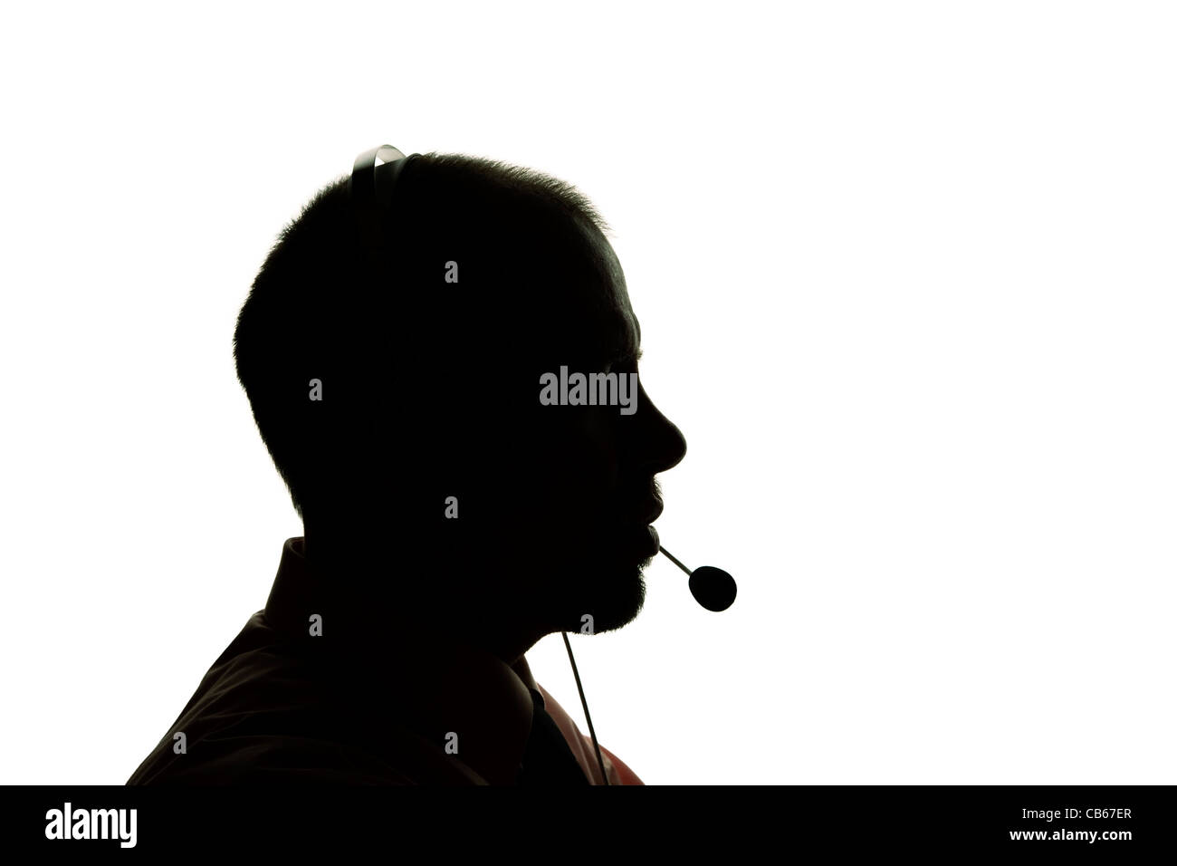 manager on white background Stock Photo - Alamy