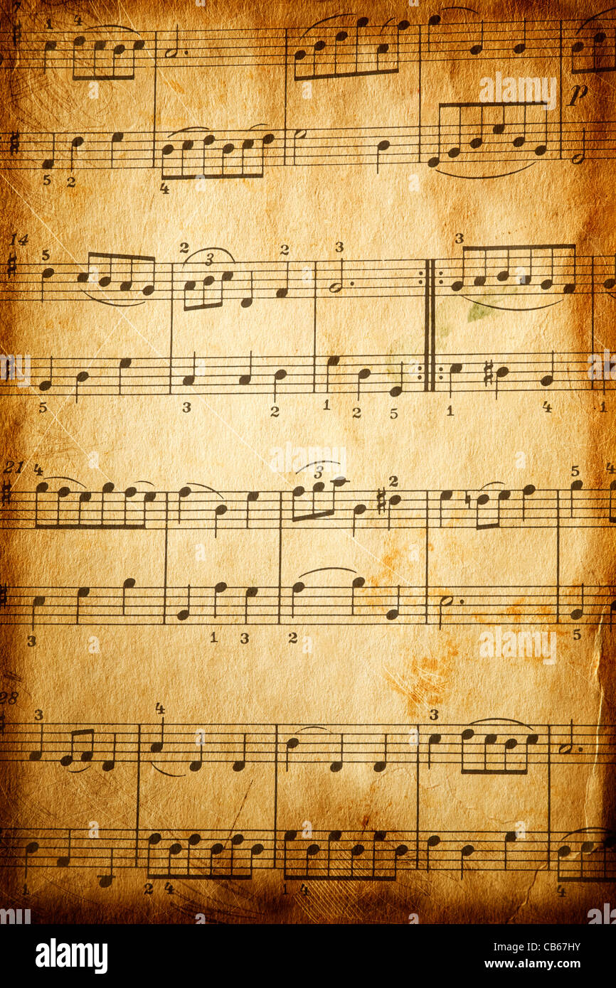 Printed sheet music hi-res stock photography and images - Alamy