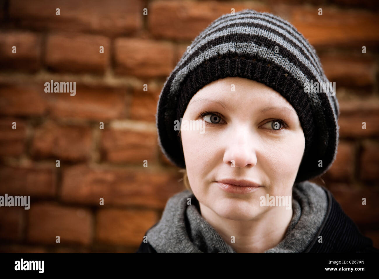 woman with barret Stock Photo - Alamy