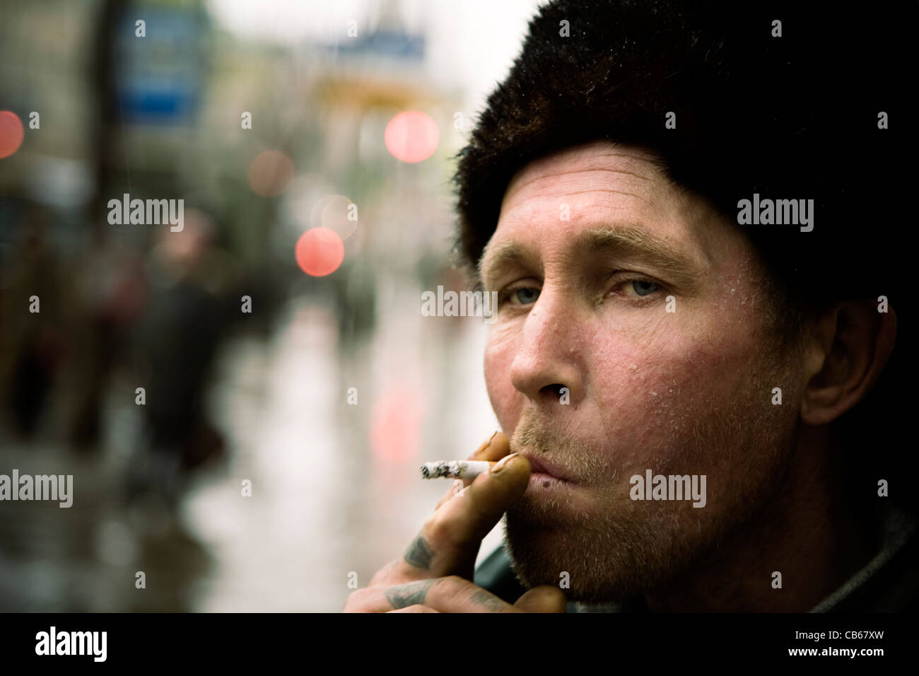 Hobo with hat hi-res stock photography and images - Alamy