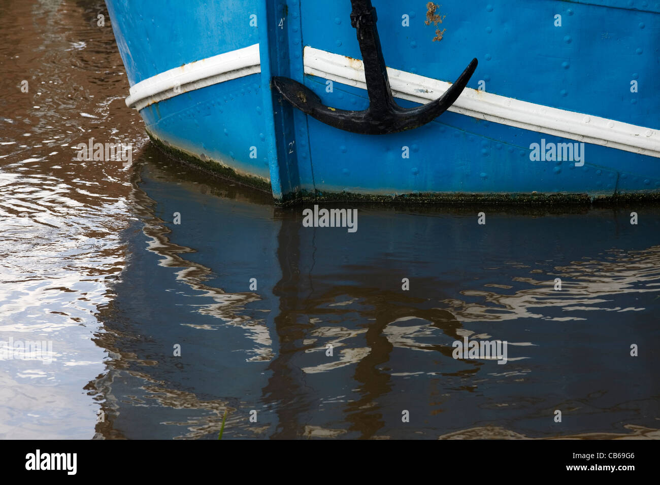 Boat and Anchor Stock Photo - Alamy