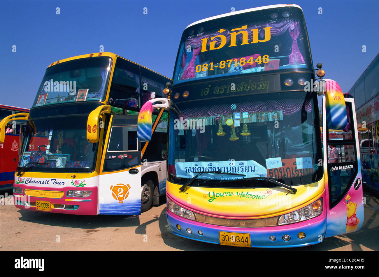 Thailand, Bangkok, Coaches Stock Photo - Alamy