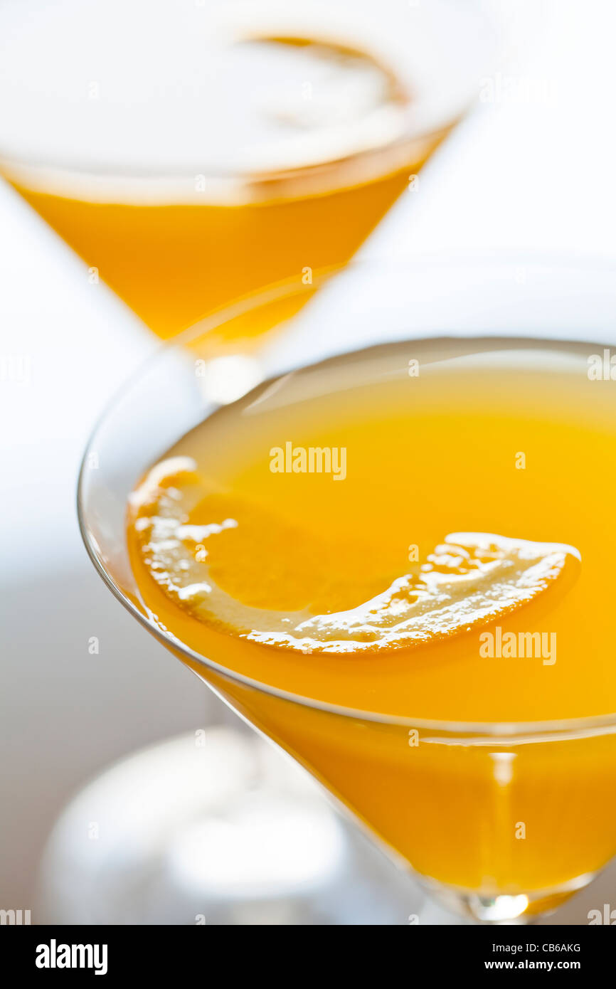 Close up photograph of an orange cocktail Stock Photo - Alamy