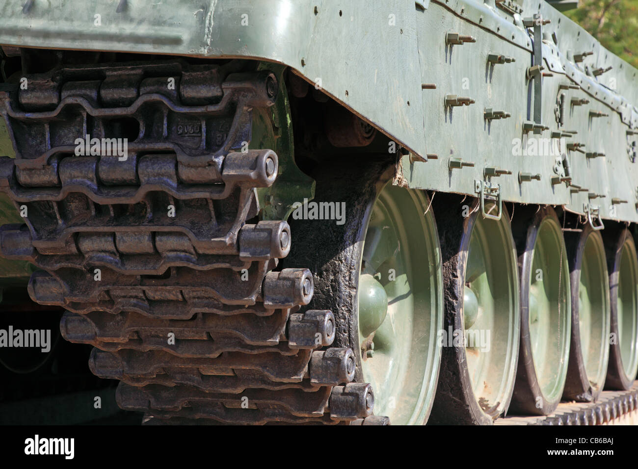Heavy tank track close-up. Hirizontal composition Stock Photo - Alamy