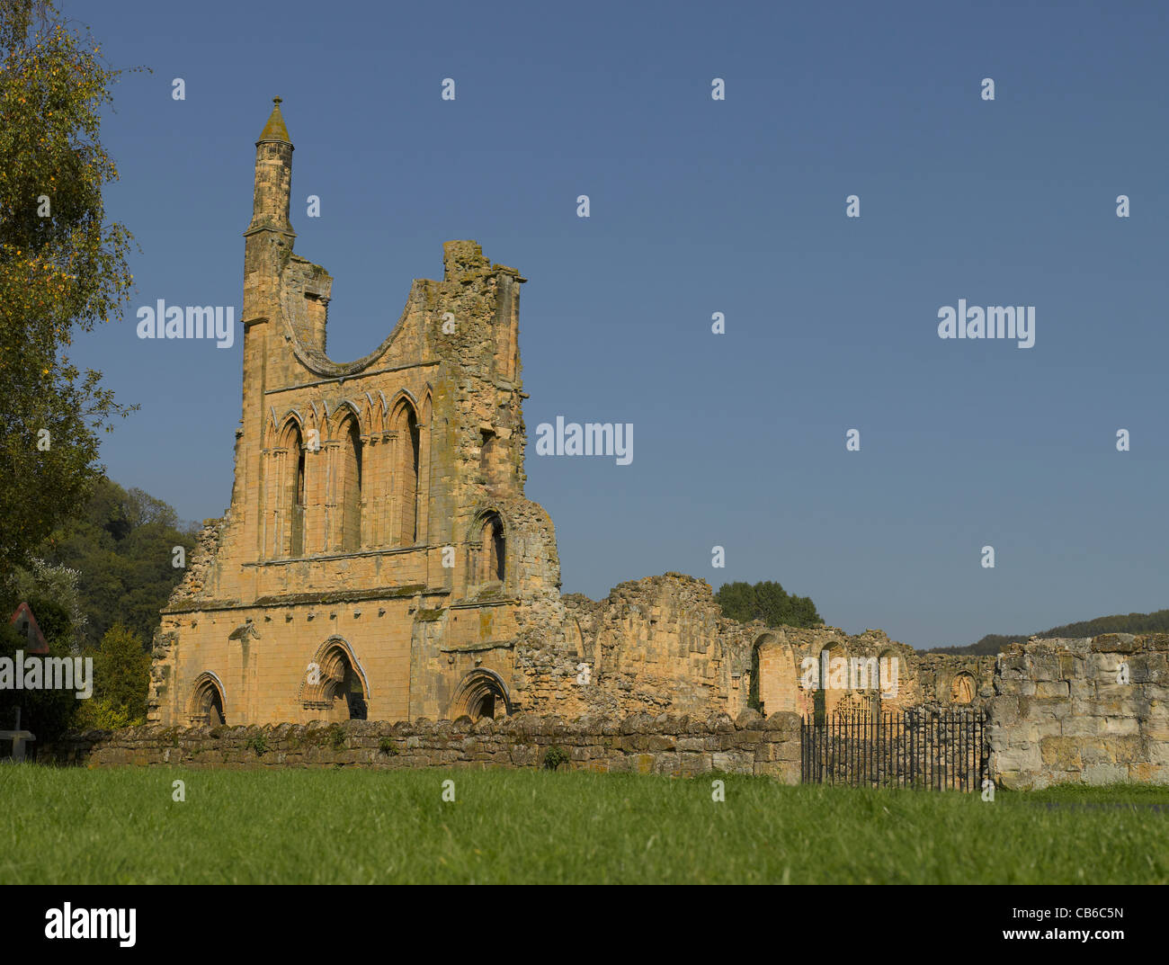 Byland Abbey near Coxwold North Yorkshire England UK United Kingdom GB ...
