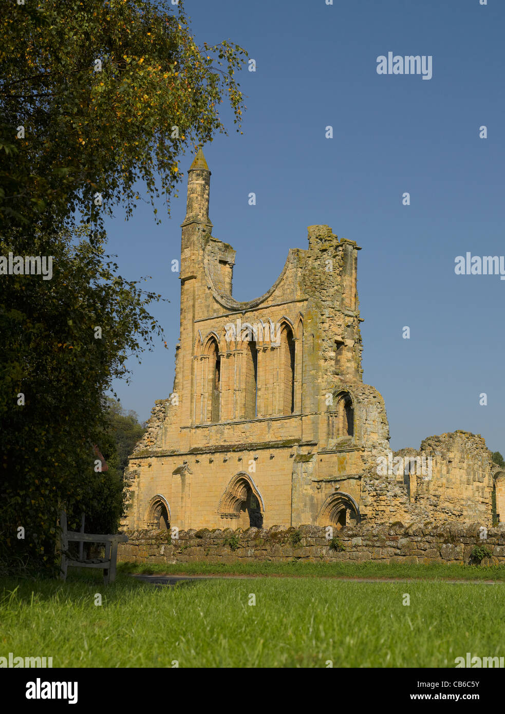 Byland Abbey Coxwold North Yorkshire England UK United Kingdom GB Great ...