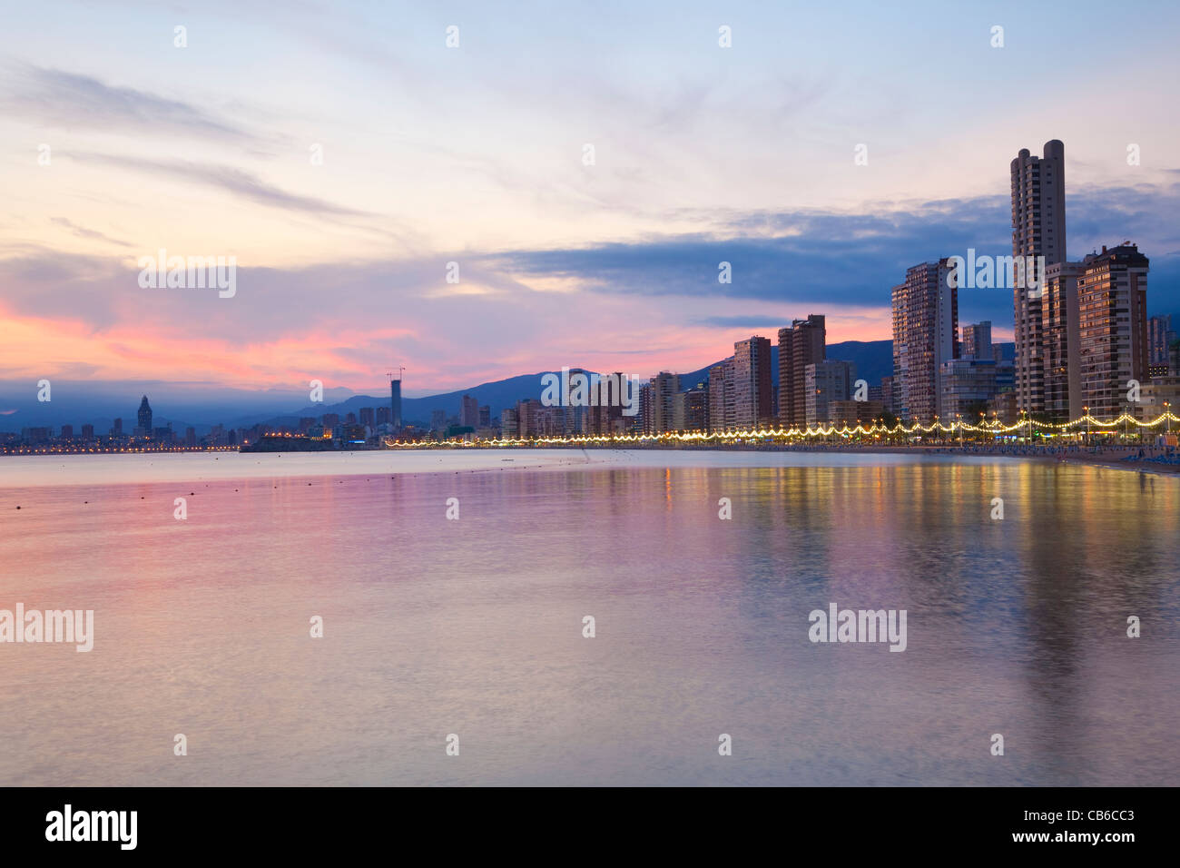 Benidorm night hi-res stock photography and images - Alamy
