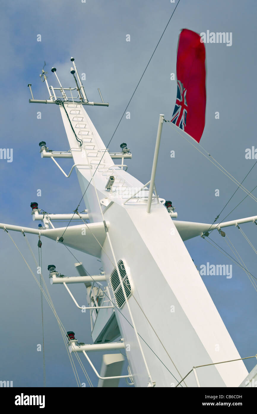 Mast head flying Red Ensign Stock Photo - Alamy