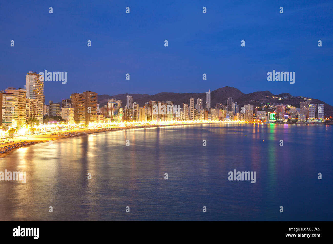 Benidorm night hi-res stock photography and images - Alamy