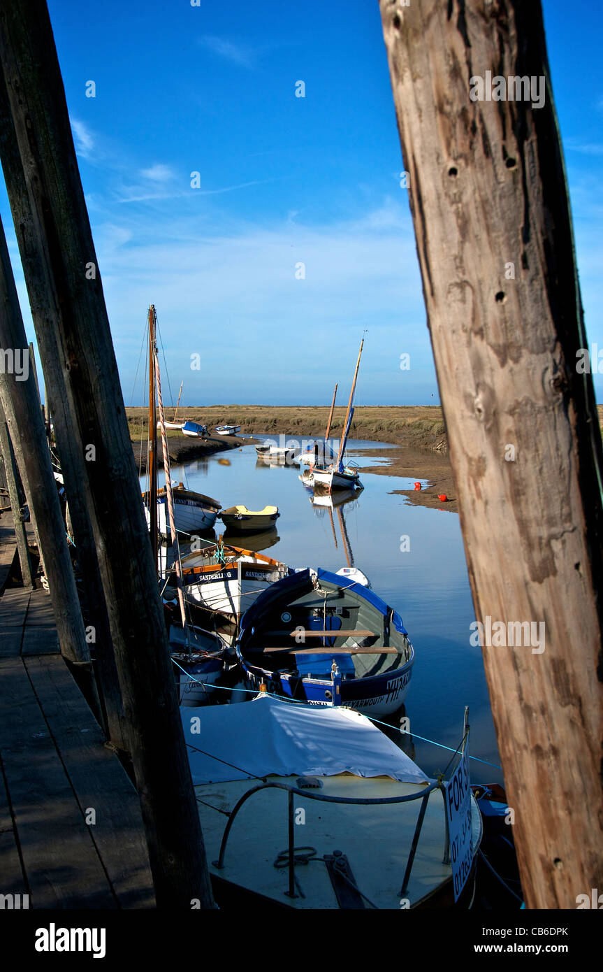 Blakeney Norfolk UK Harbour Harbor Boats Stock Photo - Alamy
