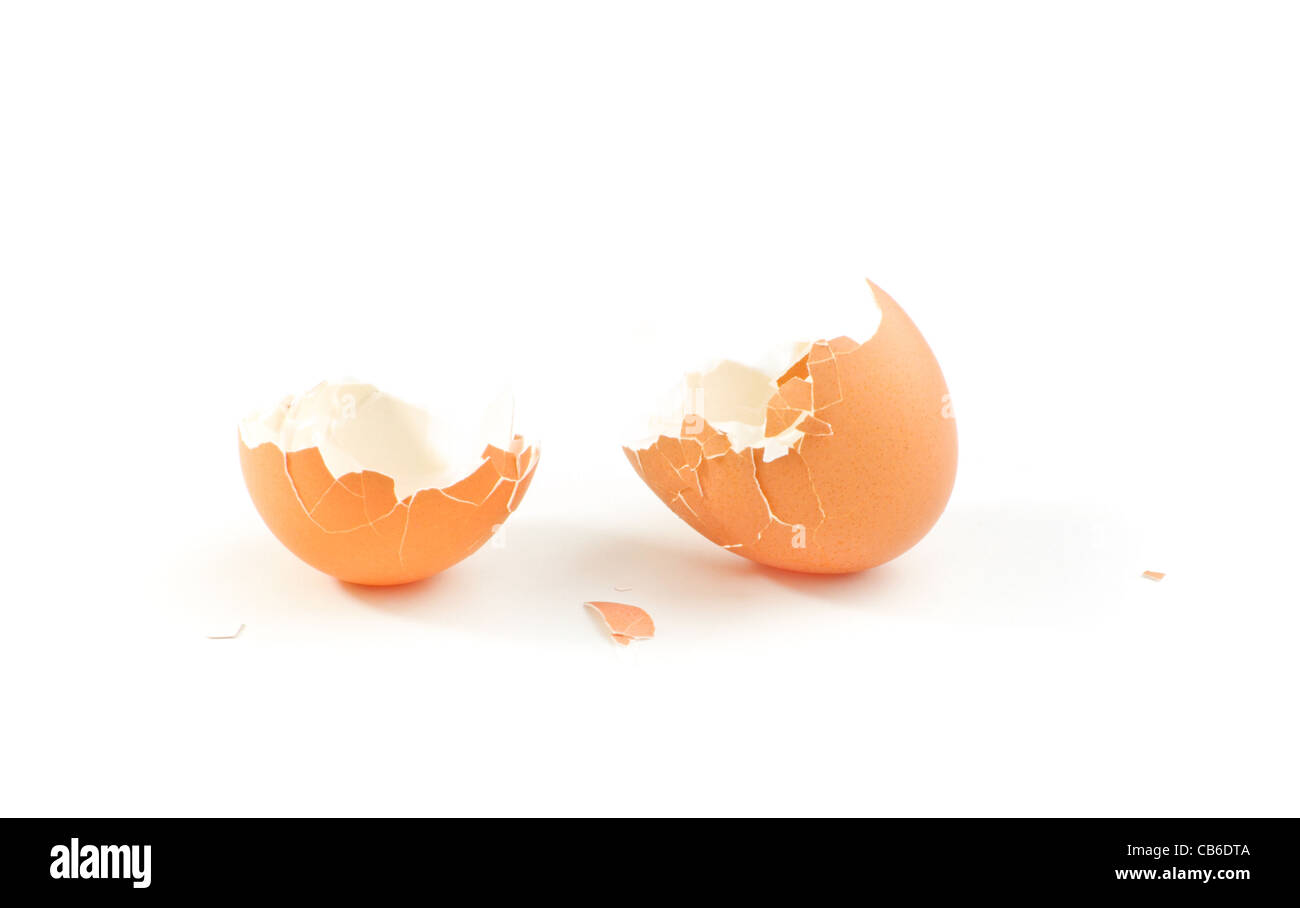 Hatched egg shell empty Cut Out Stock Images & Pictures - Alamy